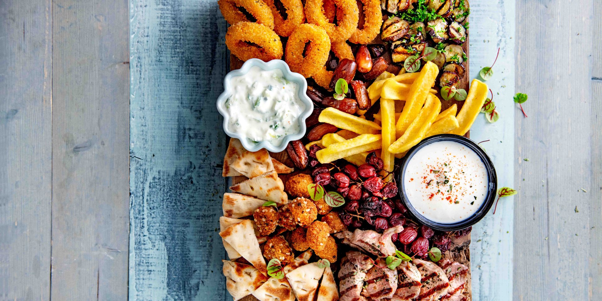 Griekse Mezze Borrelplank Tapas | Aviko Foodservice