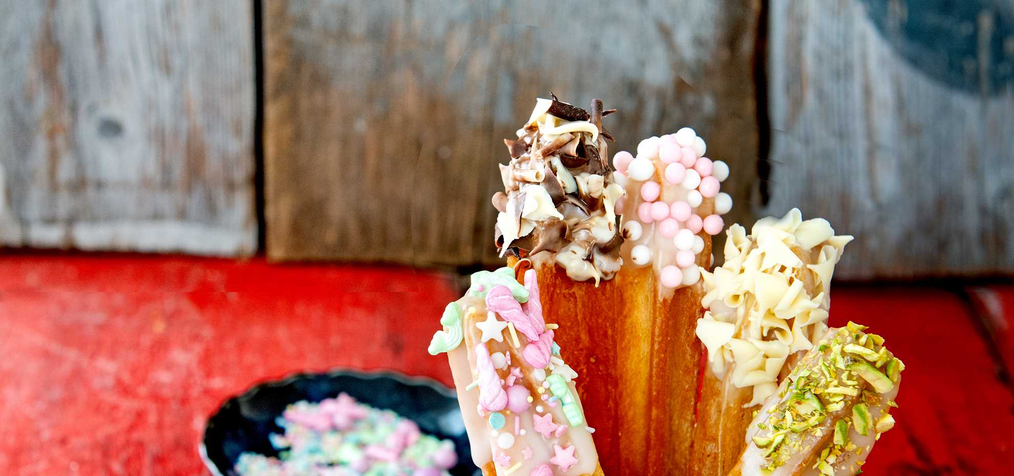 Churros kleuren fantasie | Recepten | Aviko Foodservice